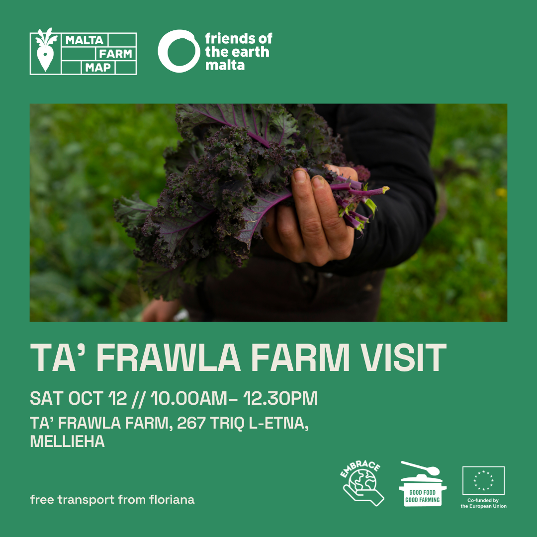 FULLY BOOKED - Ta' Frawla Farm Visit - Friends Of the Earth Malta